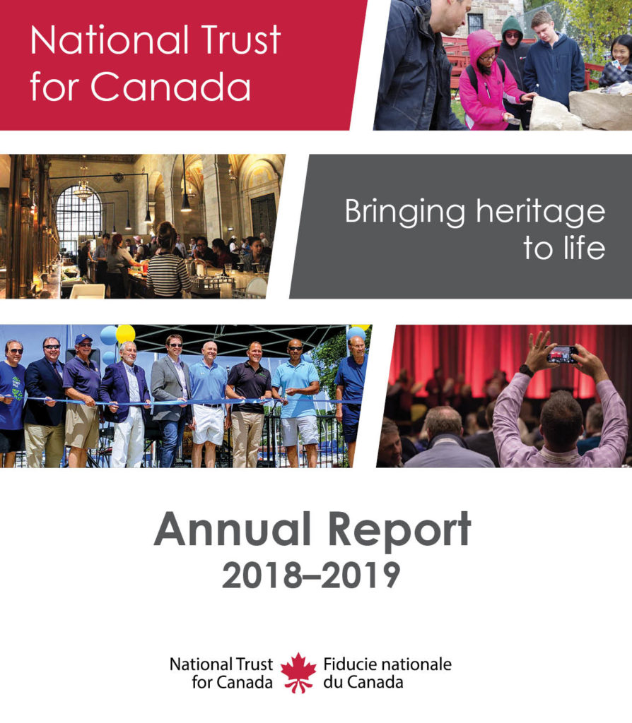 ANNUAL REPORT 2018-2019 - National Trust for Canada