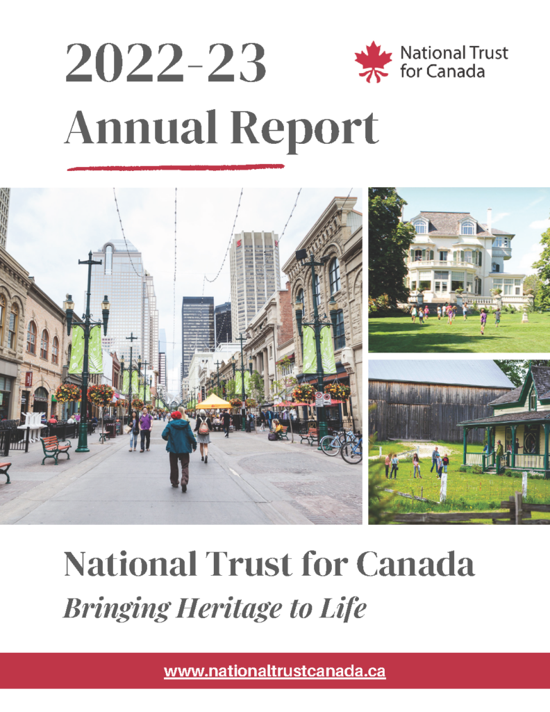 ANNUAL REPORT 2022-2023 - National Trust for Canada